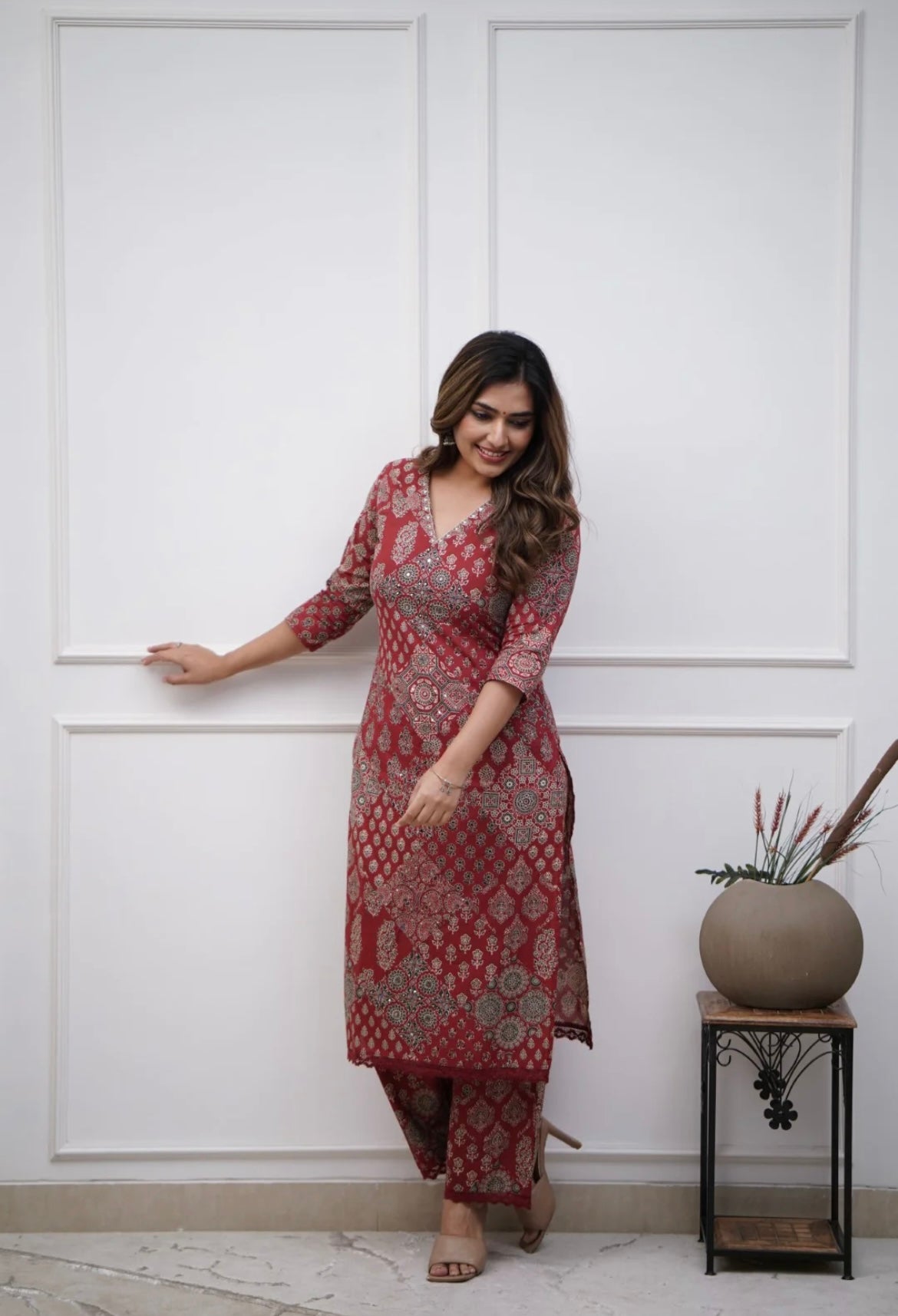 Pavazham - Maroon – Kaarmugizh